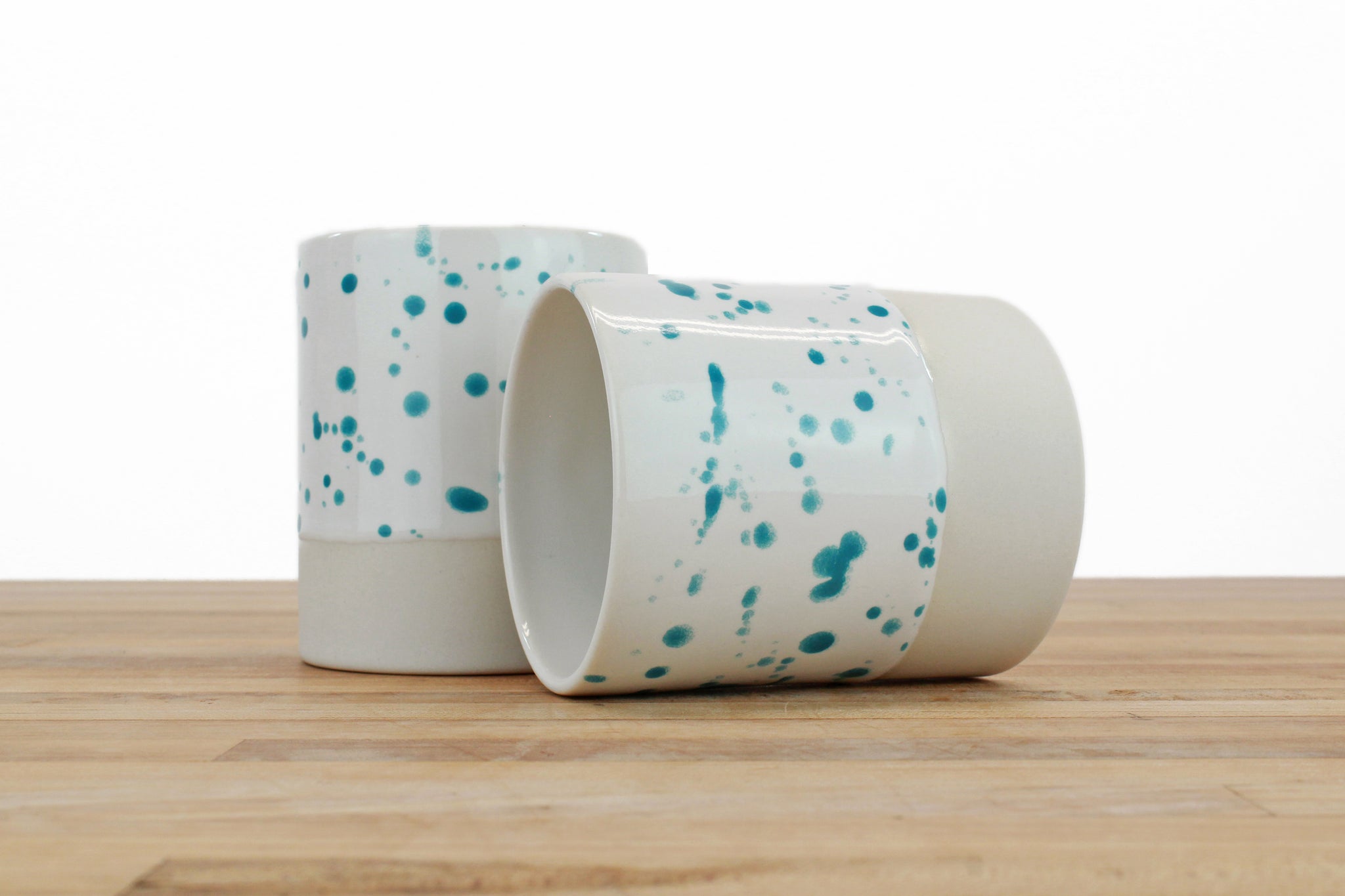Spotted Glaze Cups - Three Sizes! – Tiny Badger Ceramics